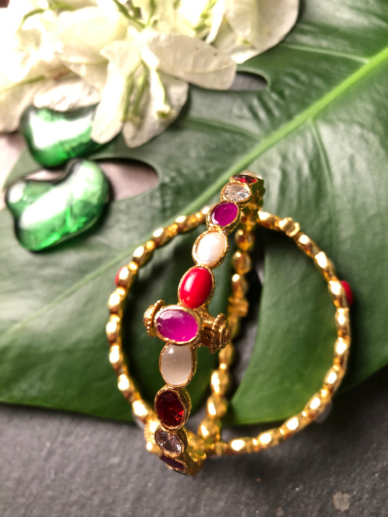 TARIKA NAVRATNA BANGLES – Citrine Silver & Fashion Jewellery